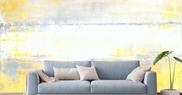 FOTO TAPET Aesthetic Yellow, galben abstract, dimensiuni pe comanda