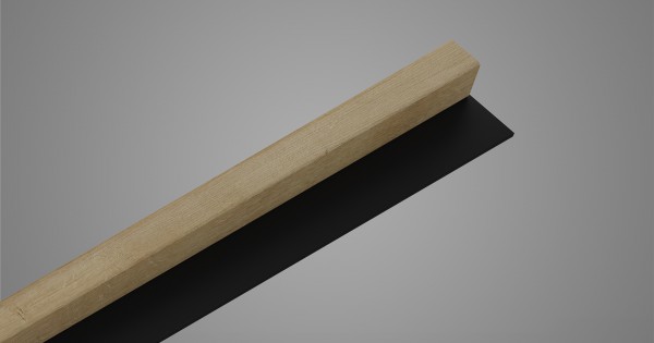 Panou decorativ tip riflaj din MDF Linea Slim 1 stejar negru