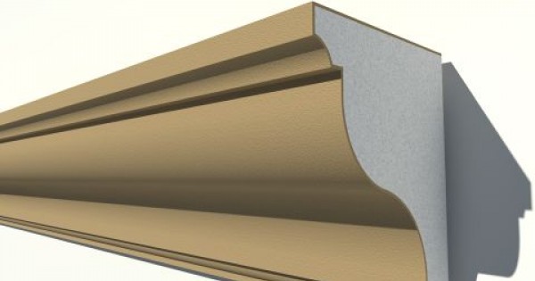 Cornisa decorativa exterior din polistiren NC111 215x160x2000 mm