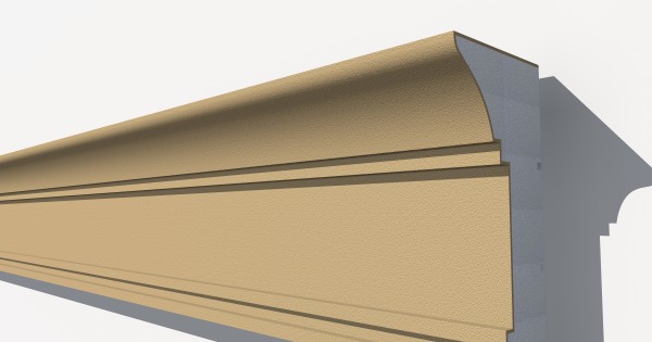 Cornisa decorativa exterior din polistiren NC173 200x100x2000 mm