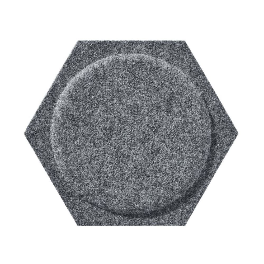 Panouri acustice decorative hexagon cu cerc din fetru
