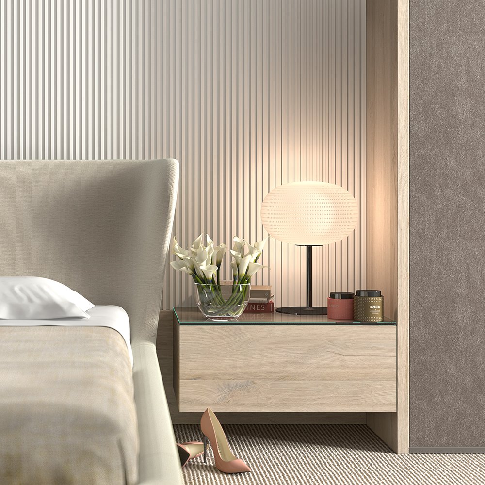 Panou Riflaj Polimer Dur L0101 Lamelli Stretto Alb 3D 12x270 cm