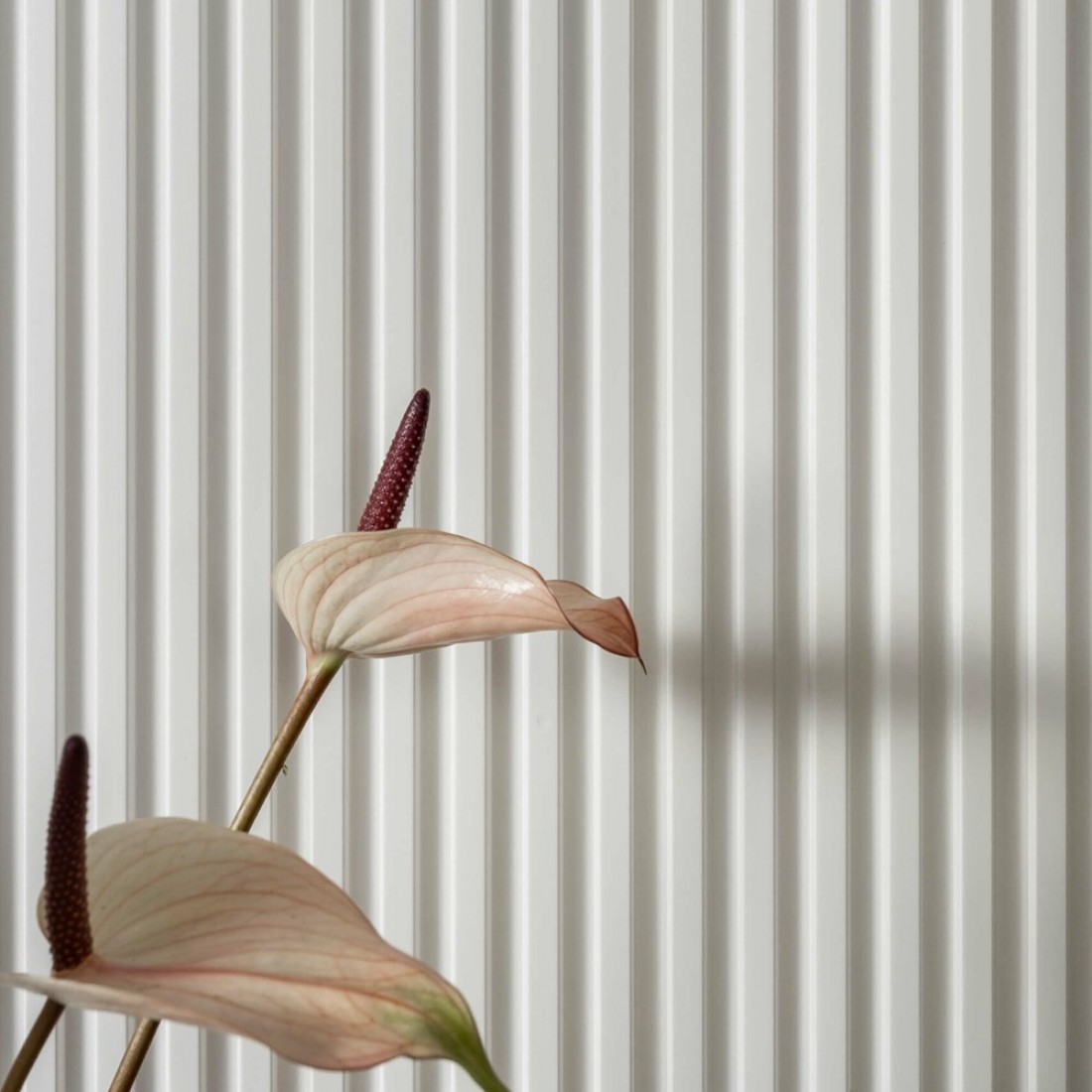 Panou Riflaj Polimer Dur L0101 Lamelli Stretto Alb 3D 12x270 cm
