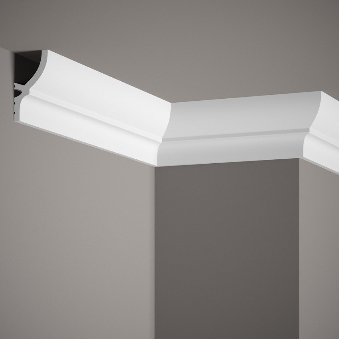 Cornișă Scafa LED MD070 7.2x4 cm Design Modern