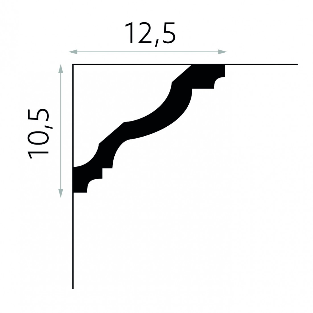 Cornisa MDB158 - Elegantă și funcțională, design modern