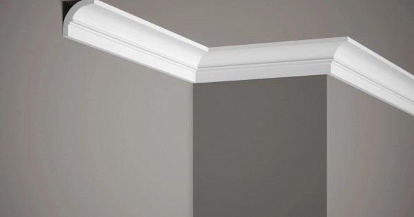 Cornisa tavan, poliuretan, alba, 4x4x200 cm, MDB136, Mardom Decor