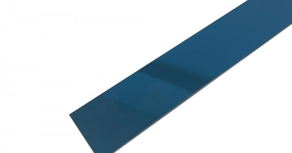 Profil platbanda inox, albastru oglinda, 30 mm*0,6 mm*2700 mm