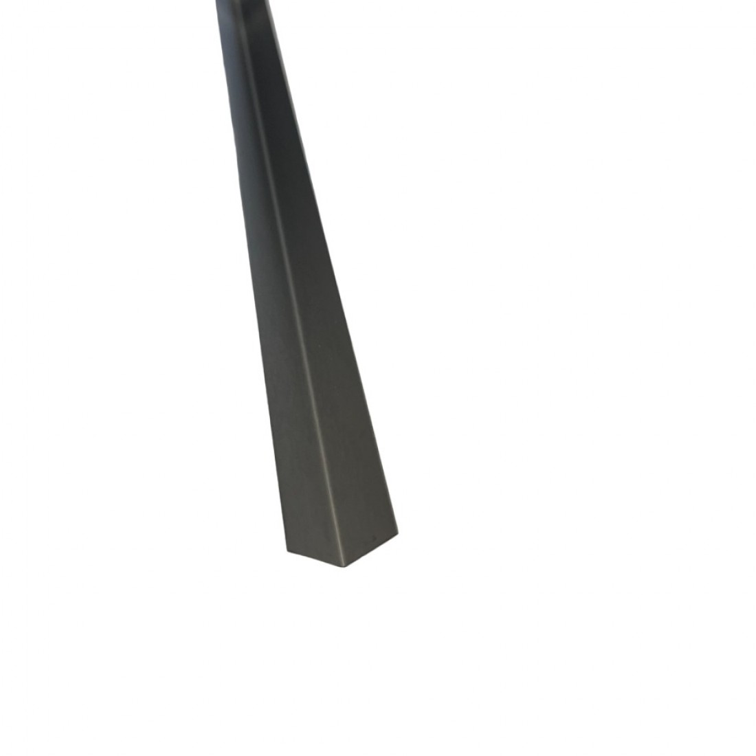 Coltar inox 15x15 mm negru brush 2700 mm - Profil tip L - PL15NB