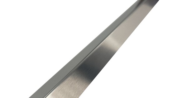 Coltar inox 20x20 mm crom brush 2700 mm - Profil tip L - PL20CRB