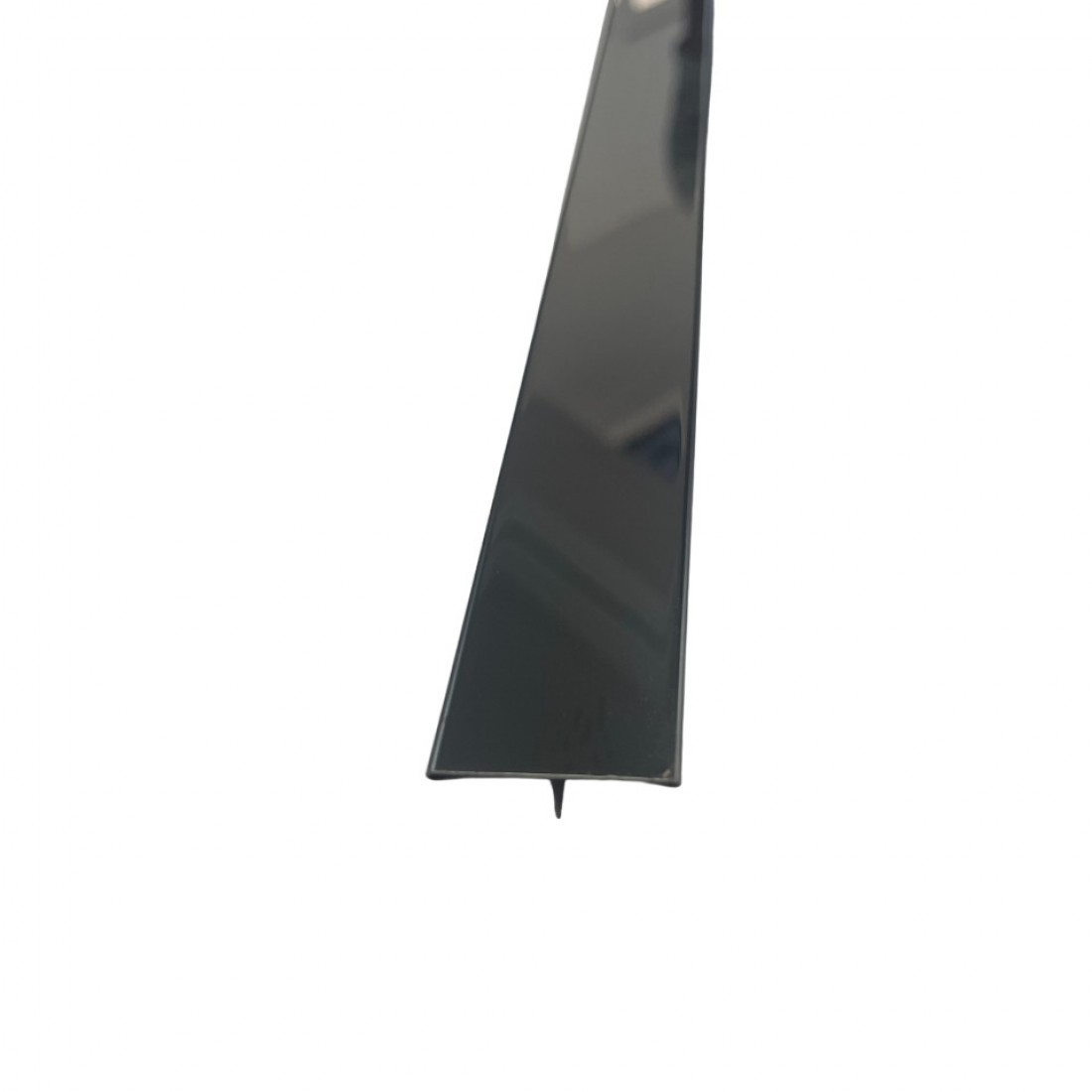 Profil trecere T inox 30x9x2700 mm negru lucios pardoseli gresie ...