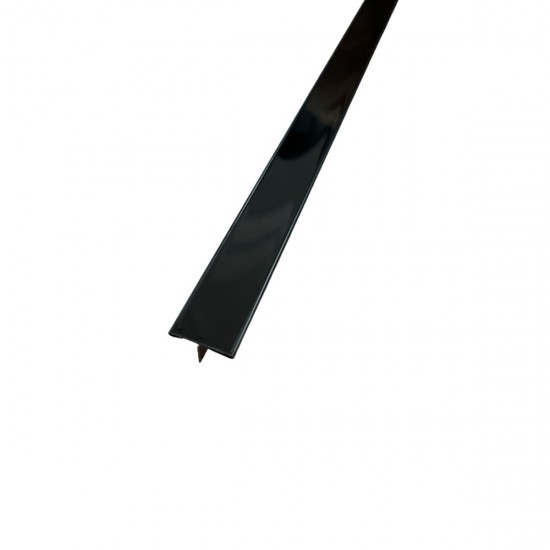 Profil Trecerea Inox Gresie-Parchet Negru Oglinda 15mm