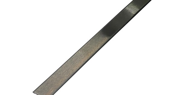 Profil trecere T inox 15x9x2700 mm negru periat pardoseli gresie ...