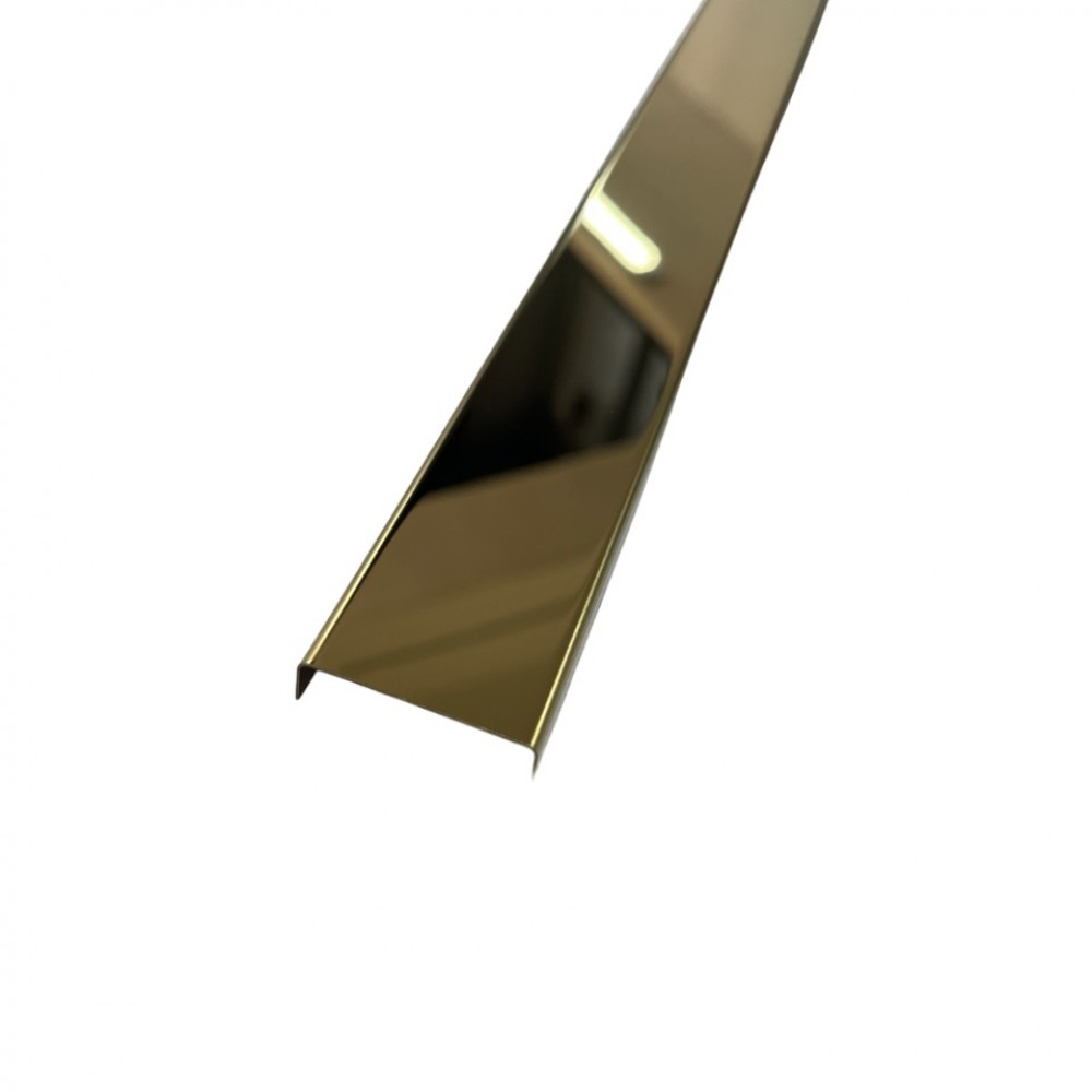 Profil U, inox, auriu lucios 30x9x2700 mm - PU30AO