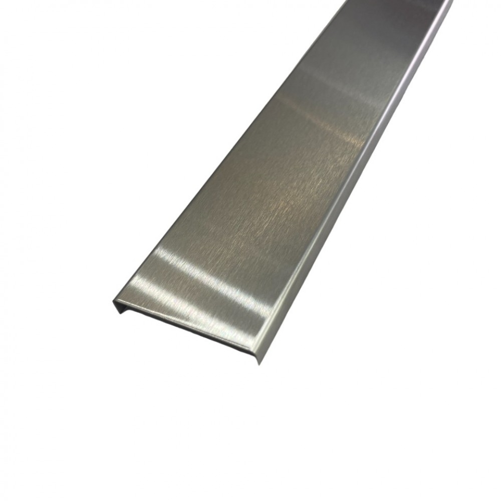 Profil inox U mobilier si ceramice 50 mm crom periat