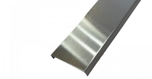 Profil inox U mobilier si ceramice 50 mm crom periat