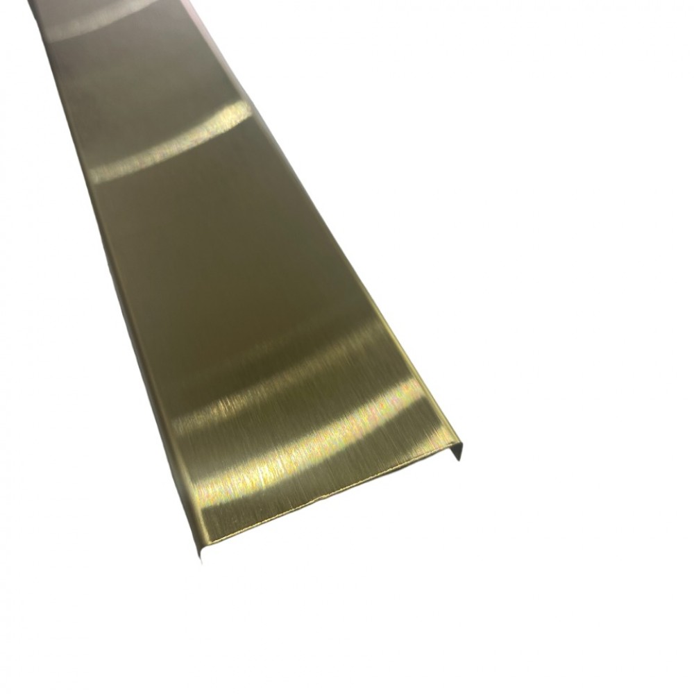 Profil U, inox, auriu periat 50x9x2700 mm - PU50AB