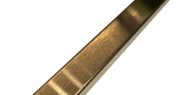 Profil tip U inox auriu periat / mat 20 x 9 x 2700 mm - brau faianta ...